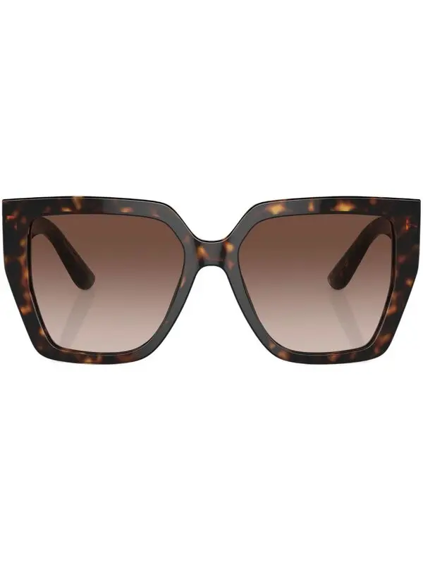 Dolce & Gabbana Tortoiseshell Oversized Sunglasses - Green