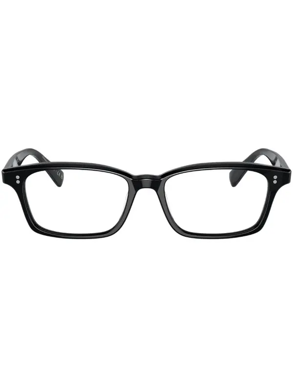 Oliver Spencer Rectangle-frame Glasses - Black