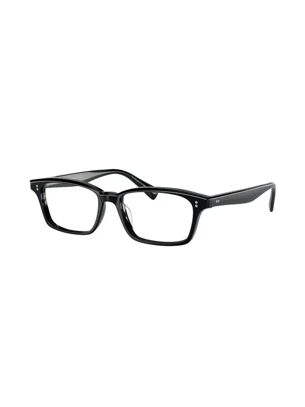 Oliver Spencer Rectangle-frame Glasses - Black