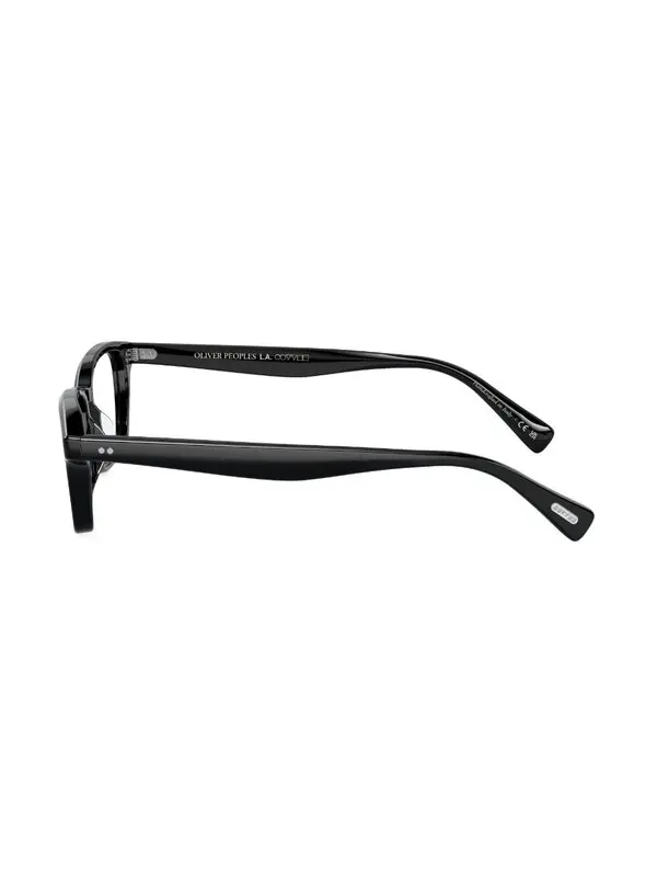 Oliver Spencer Rectangle-frame Glasses - Black