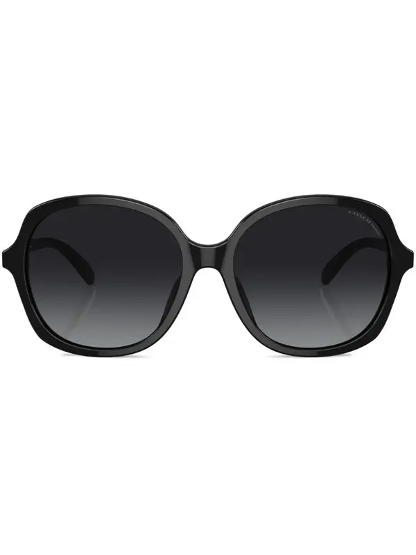 Coach Oversized Round Sunglasses In Black - 50% Off  display picture 3