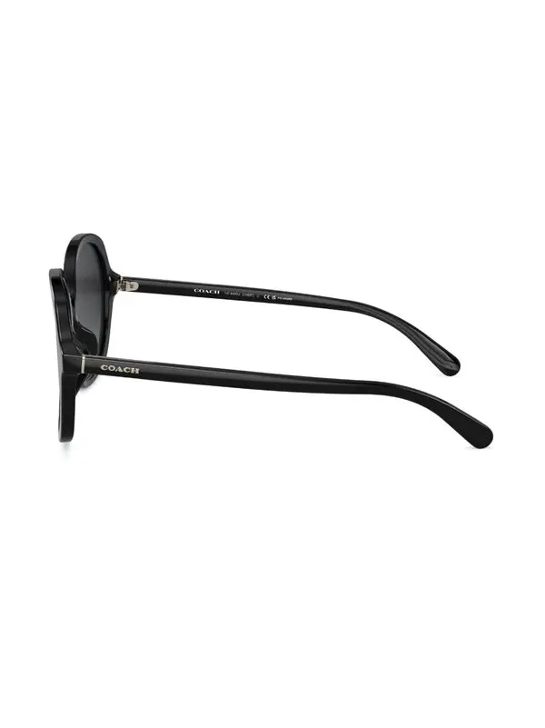 Coach Black Oversized Round Sunglasses with Case Coach Black Oversized Round Sunglasses main image 3