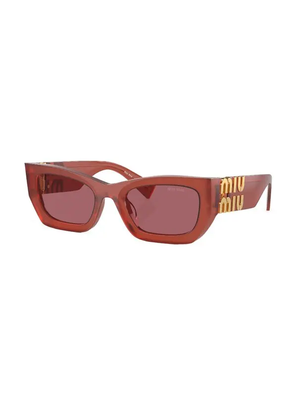 Miu Miu Rectangle-frame Sunglasses - Red