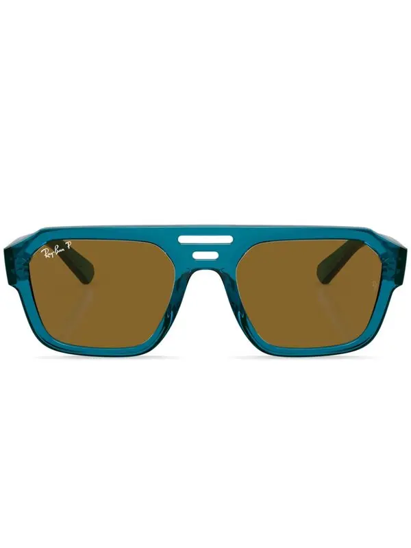 Ray-ban Corrigan Bio-based Square-frame Sunglasses - Blue