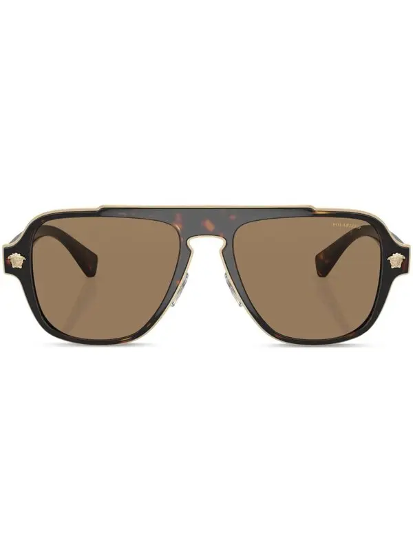 Versace Pilot-frame Sunglasses - Green