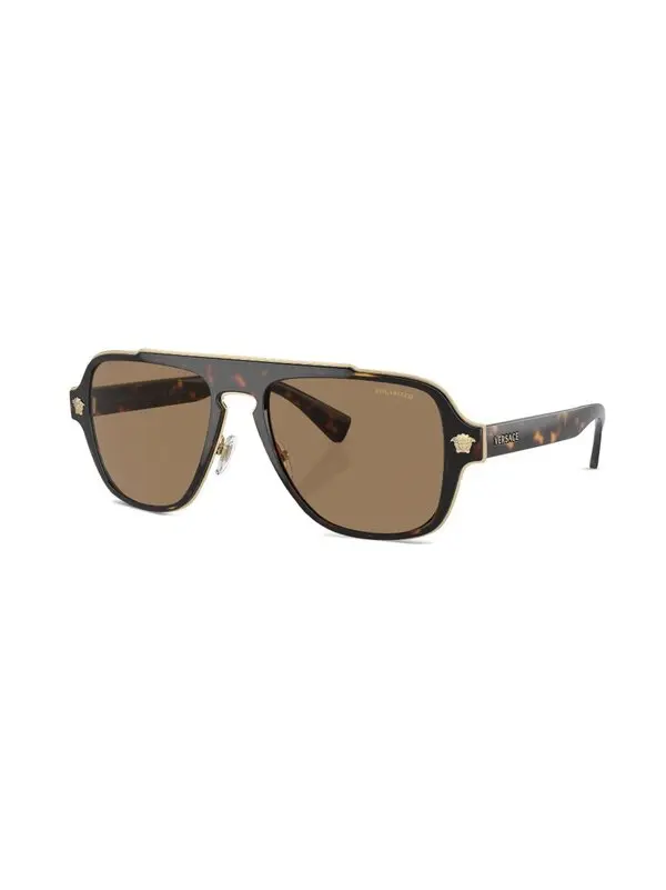Versace Pilot-frame Sunglasses - Green