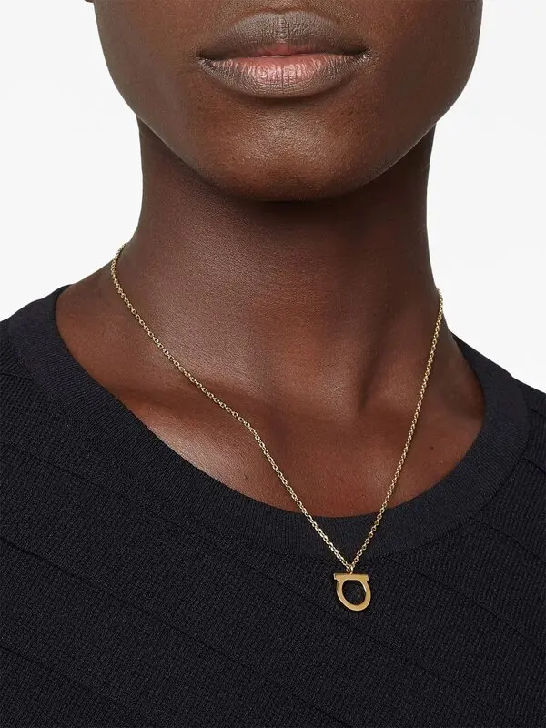 FERRAGAMO Gancini Pendant Necklace - Gold
