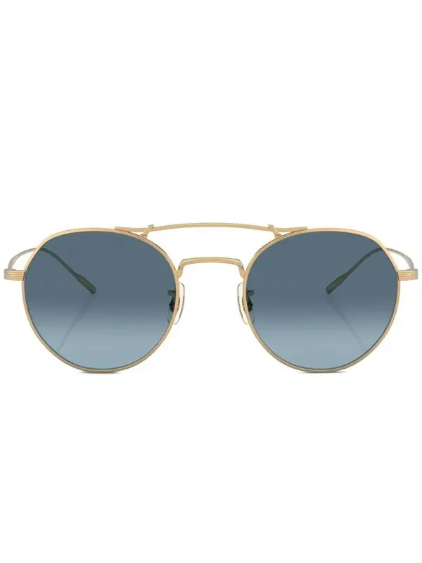 Oliver Spencer Reymont Round-frame Sunglasses - Gold