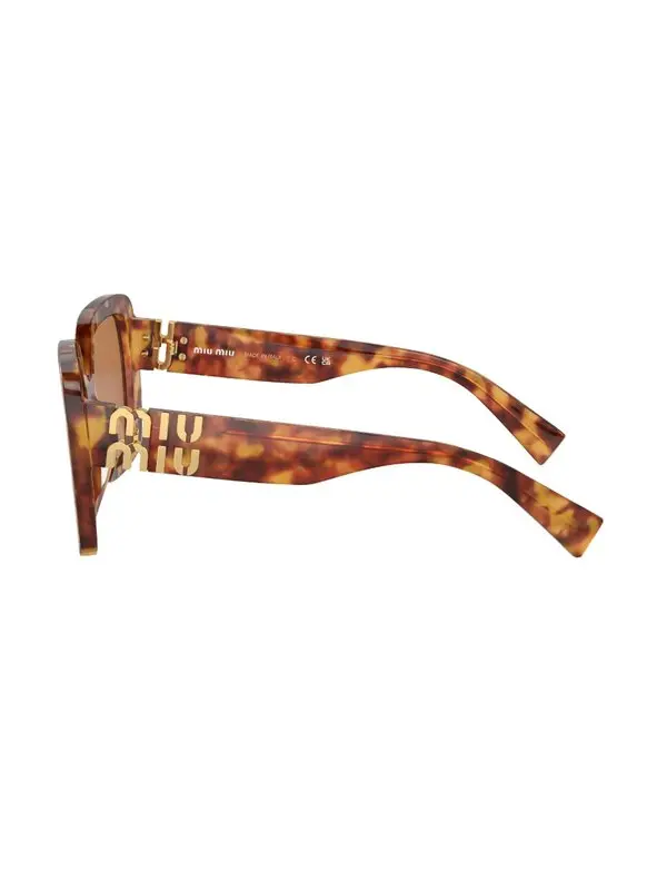 Miu Miu Square-frame Sunglasses - Brown
