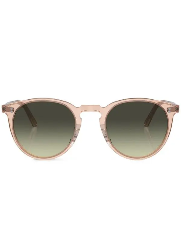 Oliver Spencer O'malley Round-frame Sunglasses - Brown