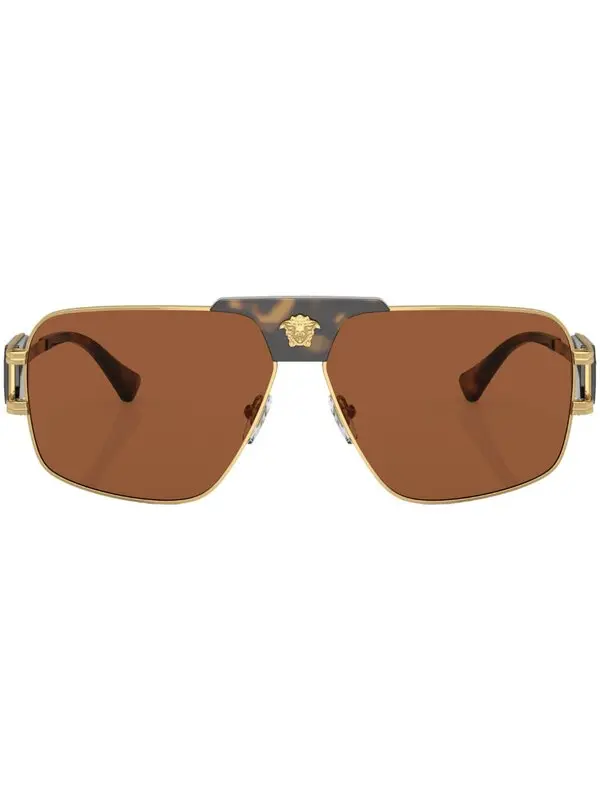 Versace Special Project Aviator-frame Sunglasses - Gold