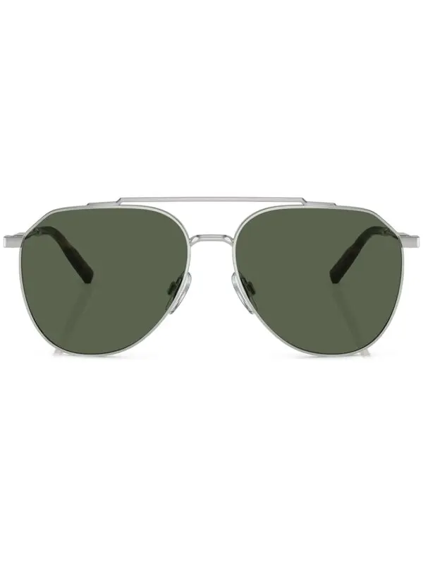 Dolce & Gabbana Pilot Frame Sunglasses - Silver