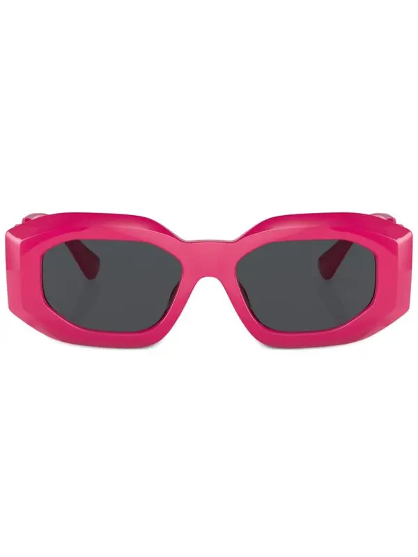 Versace Geometric Frame Sunglasses