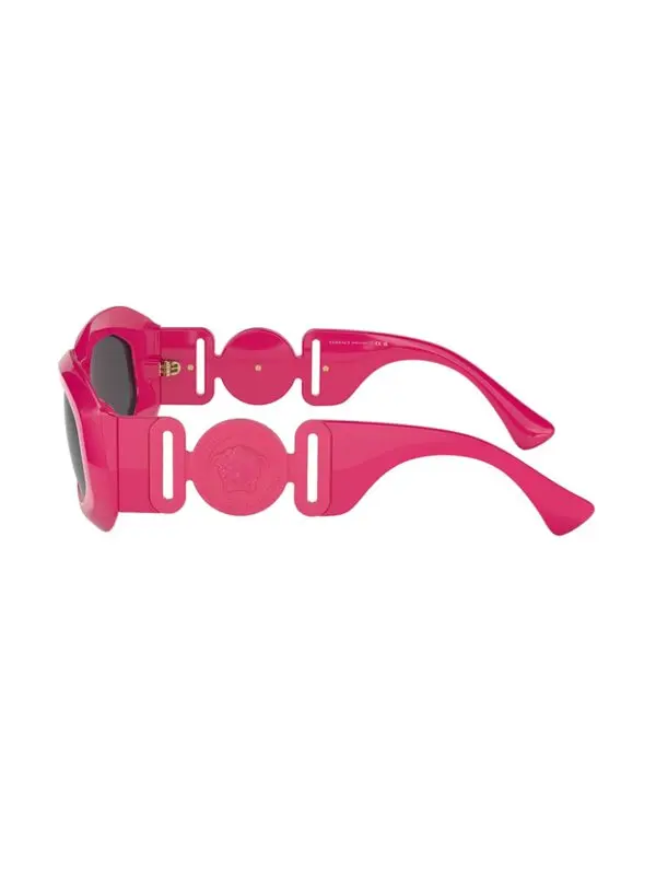 Versace Geometric Frame Sunglasses