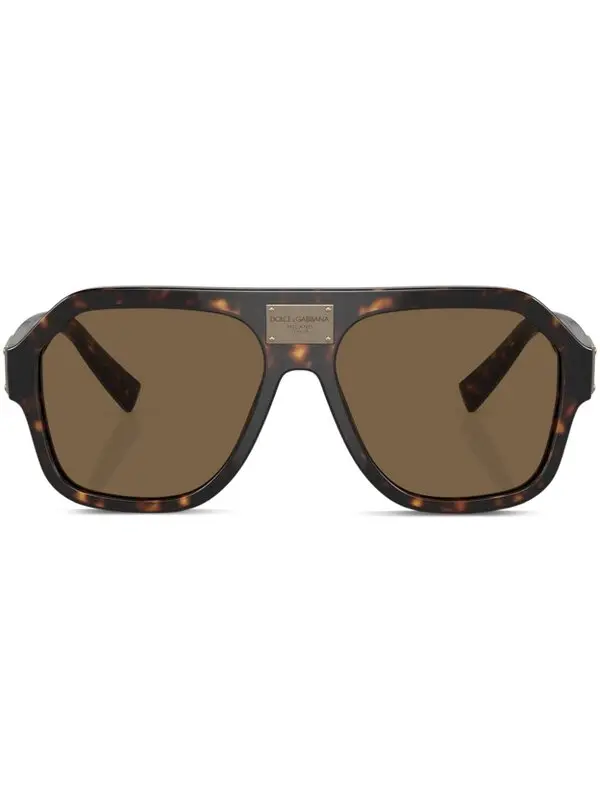 Dolce & Gabbana Logo-plaque Sunglasses