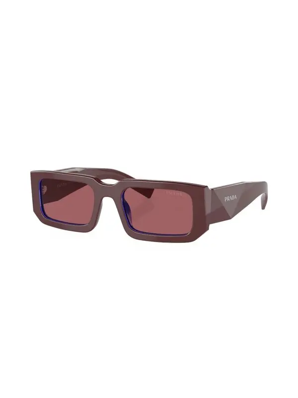 Prada Rectangle-frame Sunglasses - Red
