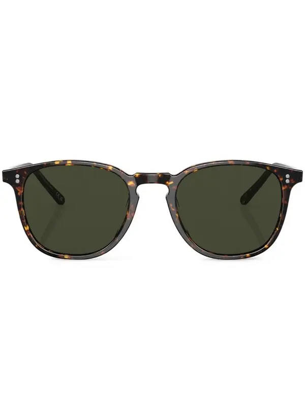 Oliver Spencer Finley Round-frame Sunglasses - Green