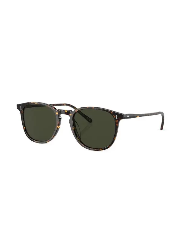 Oliver Spencer Finley Round-frame Sunglasses - Green