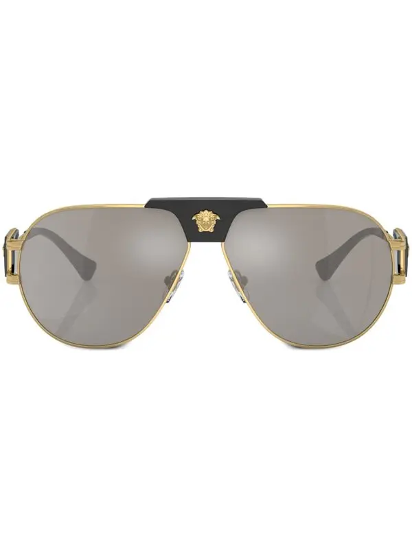 Versace Aviator-frame Sunglasses - Gold