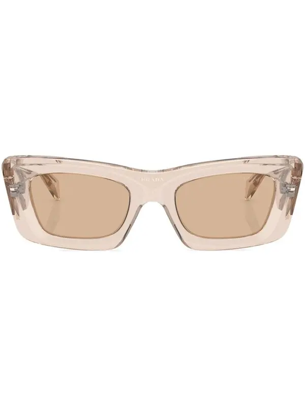 Prada Rectangle-frame Sunglasses - Brown