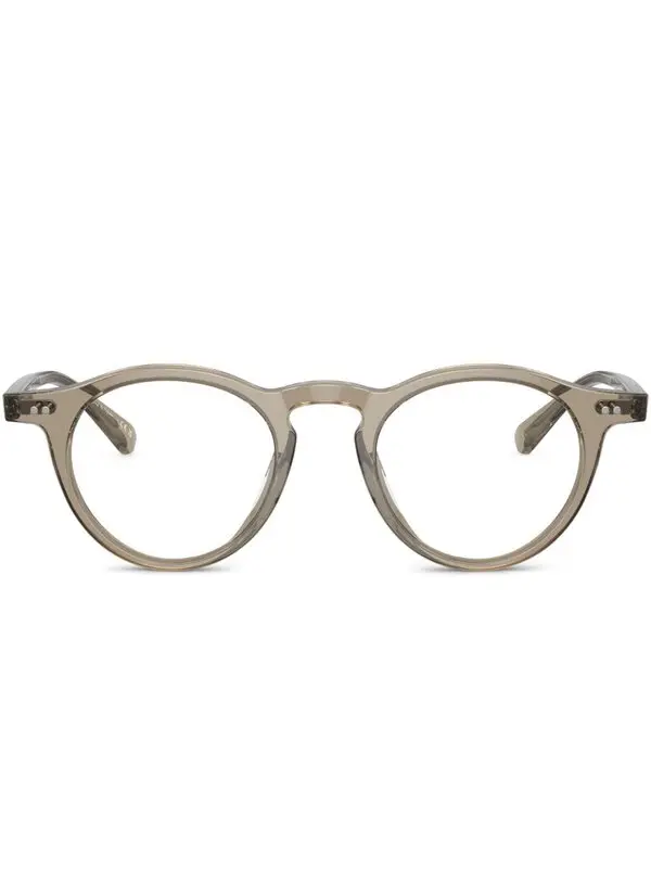Oliver Spencer Club Round-frame Glasses - Green