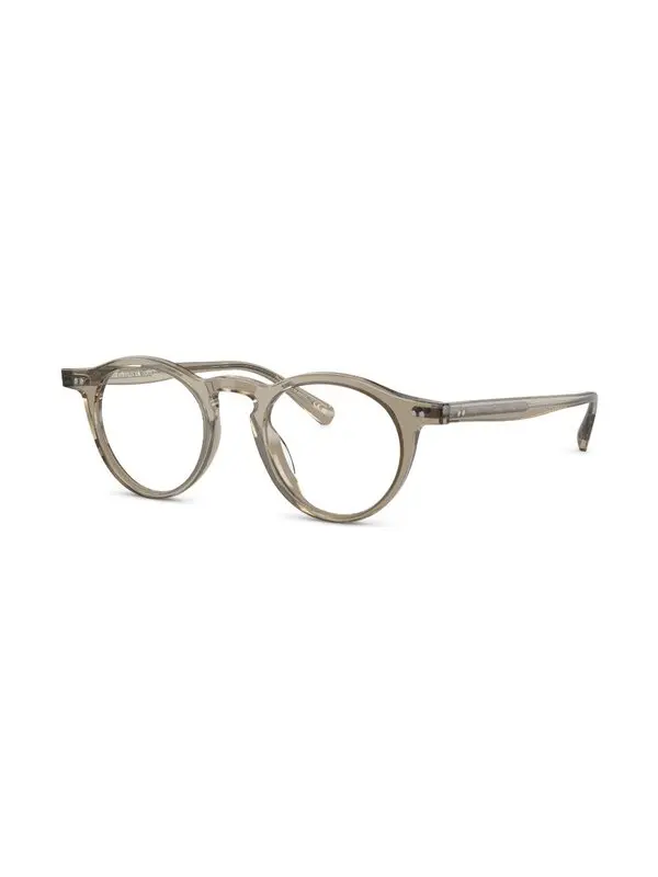 Oliver Spencer Club Round-frame Glasses - Green
