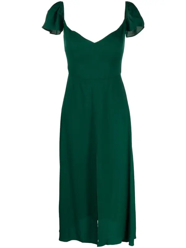 slim fit dress slacks Emerald Maeve Corset Midi Dress – Elegant Formal Wear main image 1
