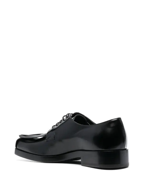 Raf Simons Square-Toe Derby Shoes In Black - 76% Off | Editorialist