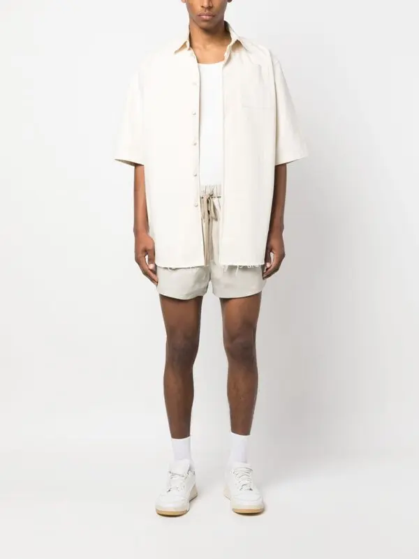 Fear Of God Drawstring Waist Thigh-length Short Shorts - Neutrals
