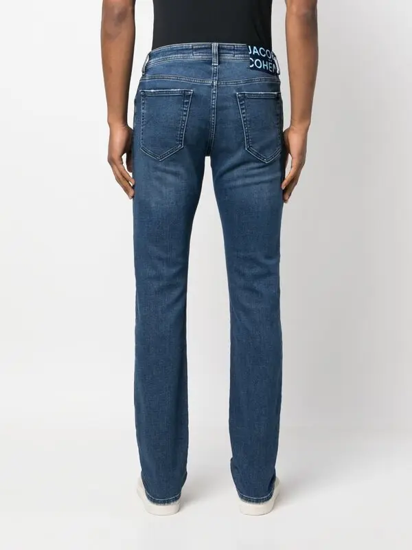 Jacob Cohen Ripped Straight-leg Jeans
