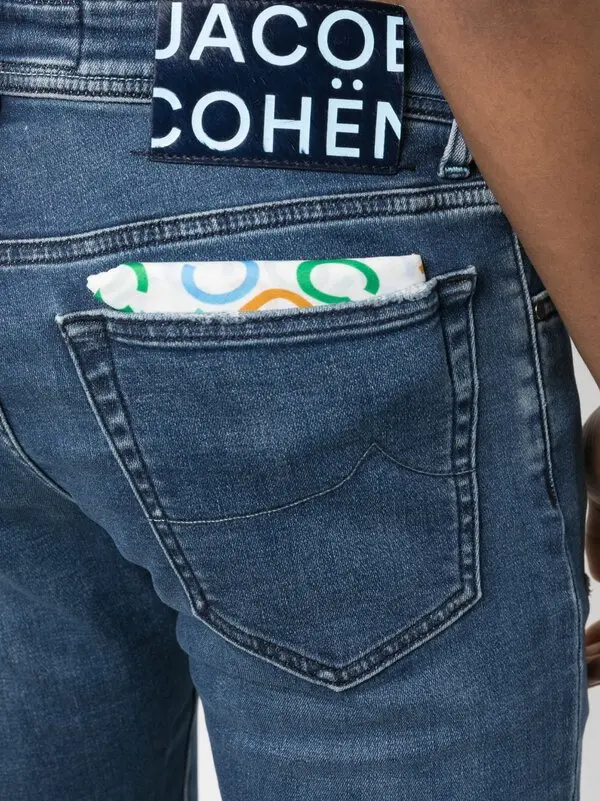 Jacob Cohen Ripped Straight-leg Jeans