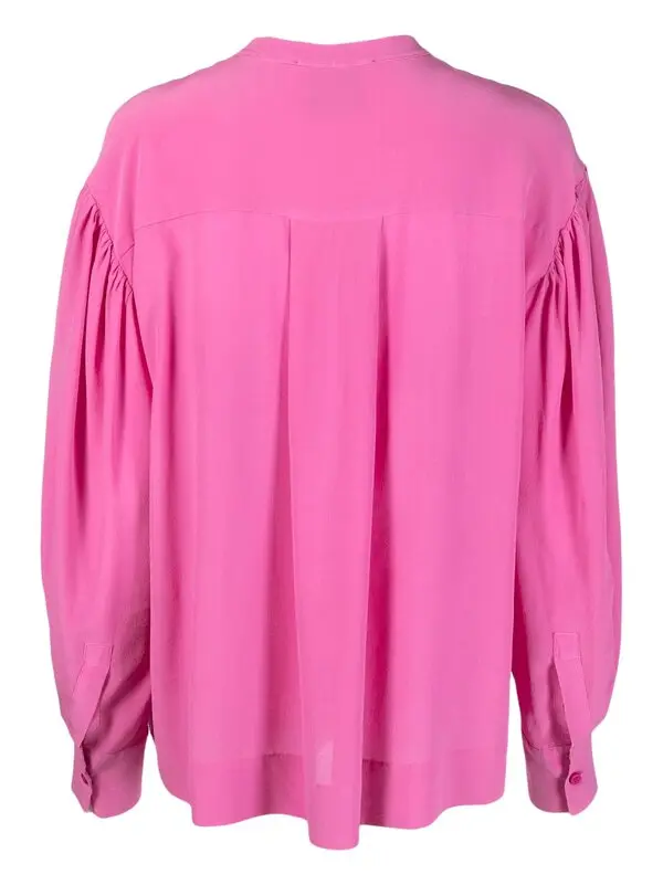 NUDE Long-sleeve Silk Blouse