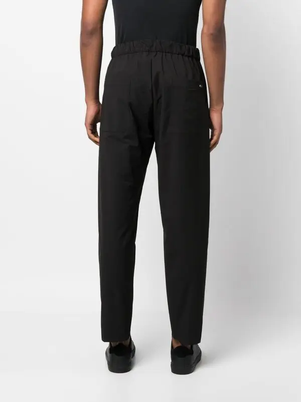 Herno Drawstring-waist Straight-leg Trousers - Black