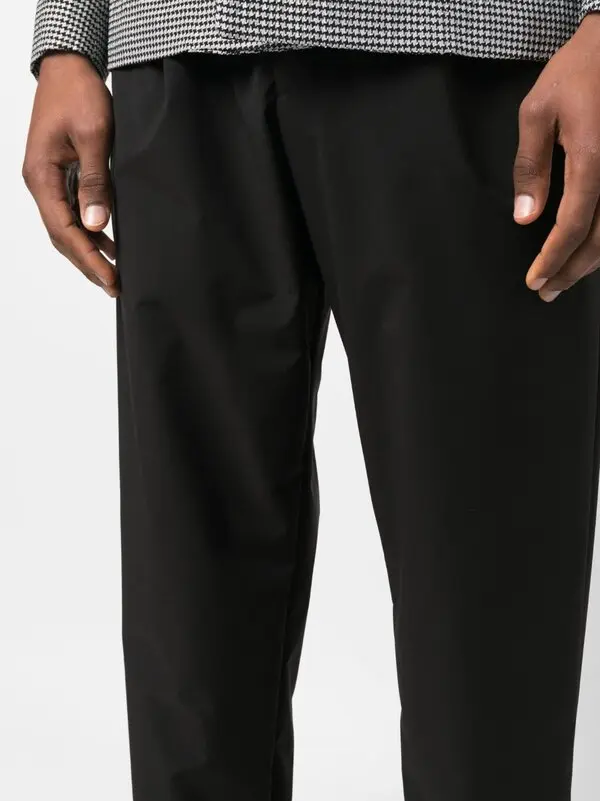 Herno Drawstring-waist Straight-leg Trousers - Black