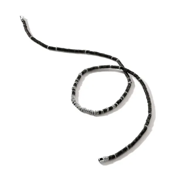 John Hardy Heishi Necklace With Hardstones