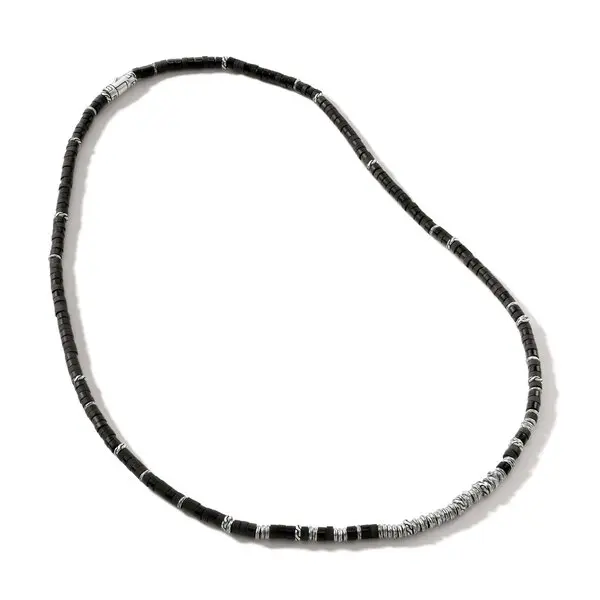 John Hardy Heishi Necklace With Hardstones