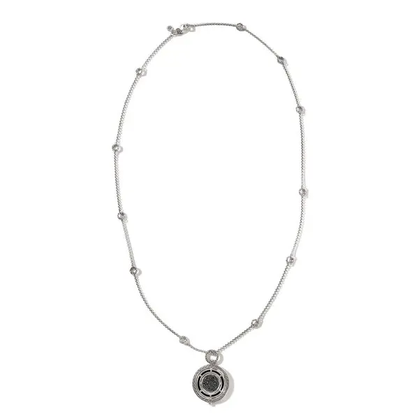 John Hardy Moon Door Necklace Pav