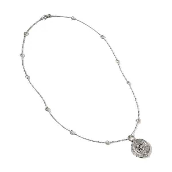 John Hardy Moon Door Necklace Pav