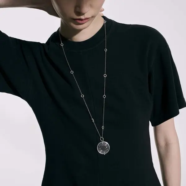 John Hardy Moon Door Necklace Pav