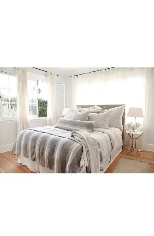 POM POM AT HOME Alpine Stripe Cotton Accent Pillow