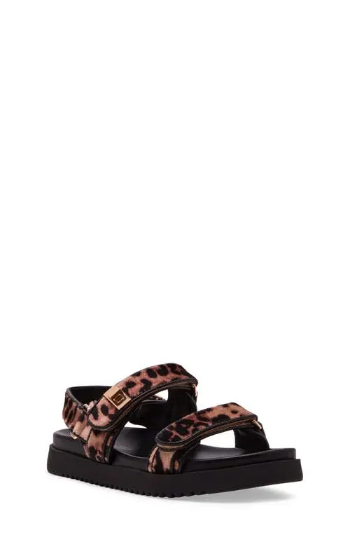 Steve Madden Mona Platform Sandals - Leopard Velvet