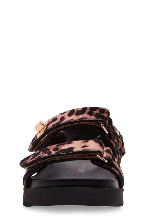 Steve Madden Mona Platform Sandals - Leopard Velvet