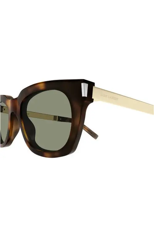 Saint Laurent 51mm Square Sunglasses In Havana - 42% Off  display picture 3