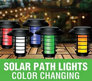 BELL & HOWELL Bell + Howell Color Changing Solar Powered Path Ay Lights 8 Pk