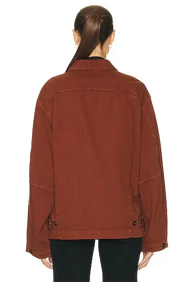 LEMAIRE Boxy Jacket In Rust
