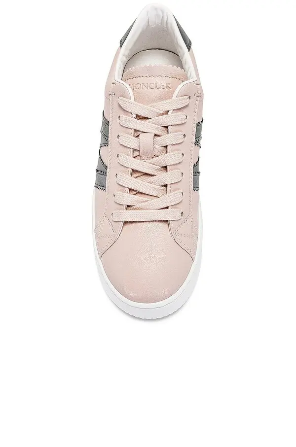 Moncler Monaco Low Top Sneakers Pink Editorialist