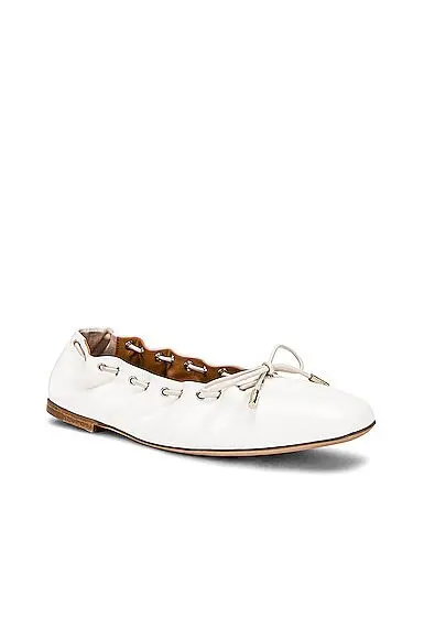 Chloé Oracia Ballet Flat In White