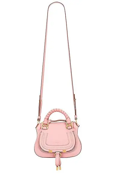 Chloé Marcie Mini Satchel Bag In Tan