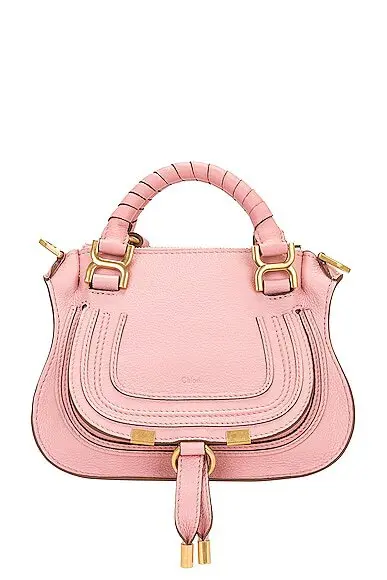 Chloé Marcie Mini Satchel Bag In Tan