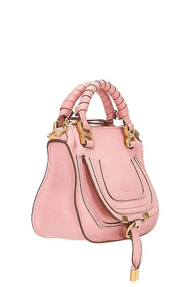 Chloé Marcie Mini Satchel Bag In Tan